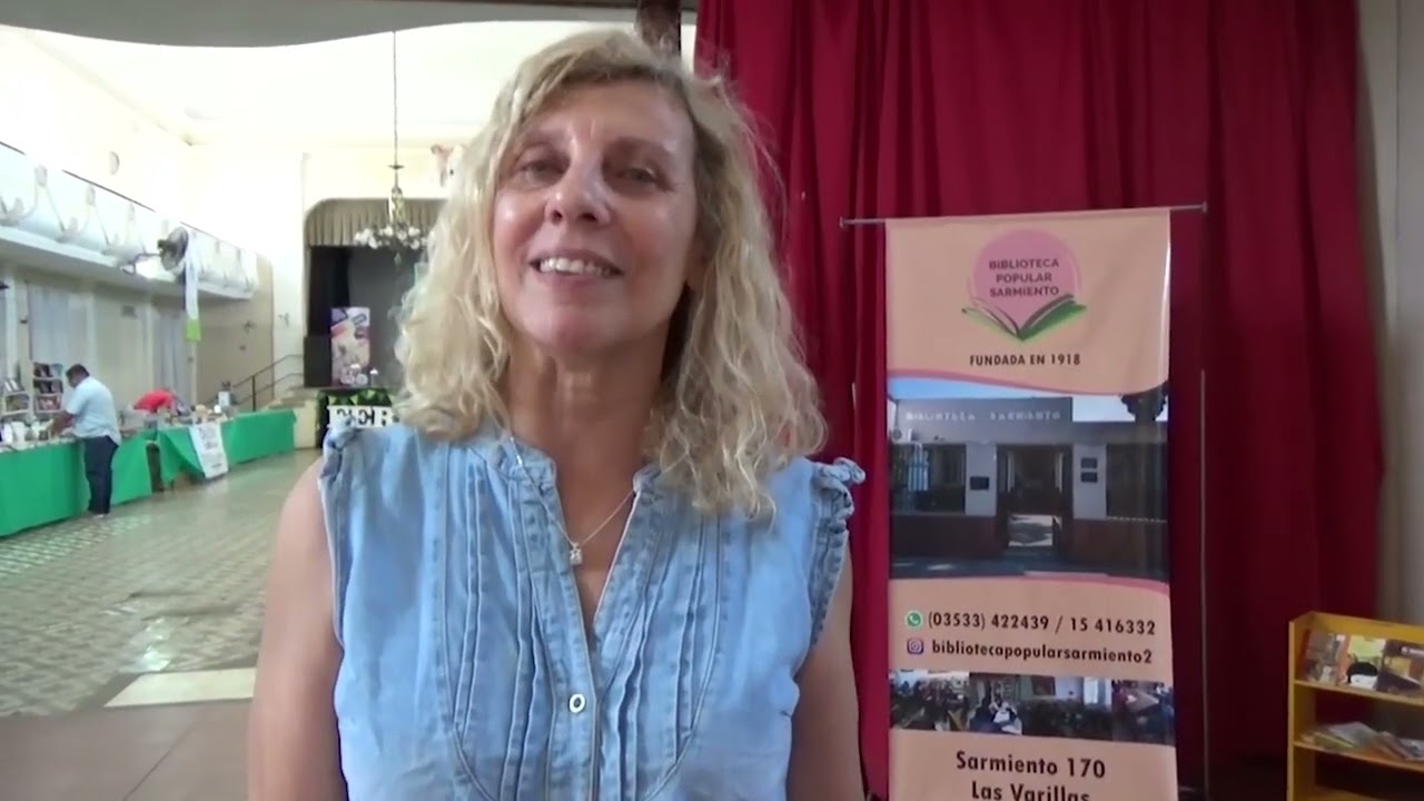 Judith Oggero se refiere a la participación de la Biblioteca Sarmiento ...