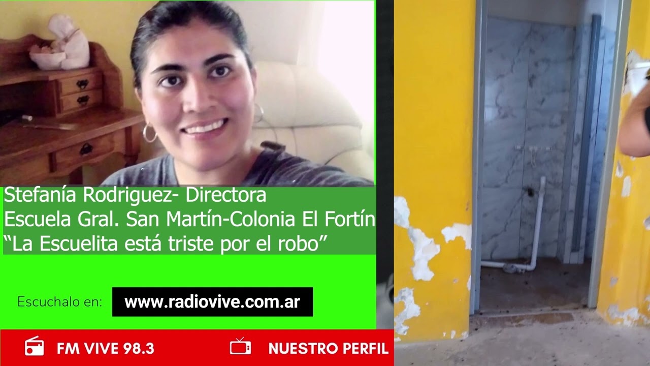 Stefanía Rodriguez, Directora de la Escuela Rural San Martín de Colonia ...